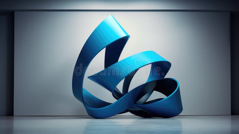 Dynamic blue steel stock illustration. Illustration of contemporary ...