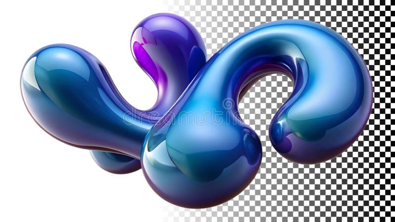 Blue Swirl, Abstract Shape for Modern Design and Artistic Backgrounds ...