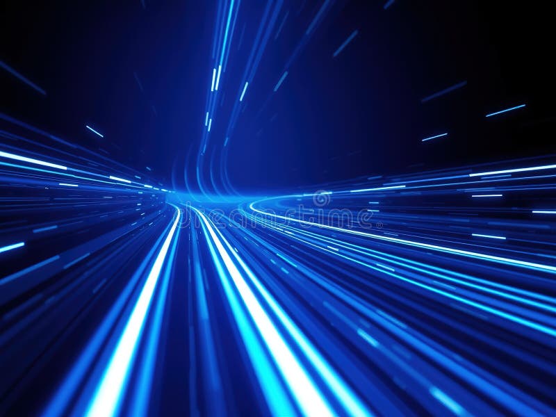 Dynamic Blue Tech Background Loop Animation Futuristic Geometric Design ...