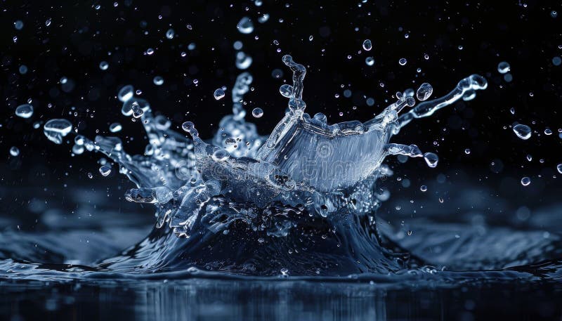 Dynamic Blue Water Splash Captures the Invigorating Essence and ...