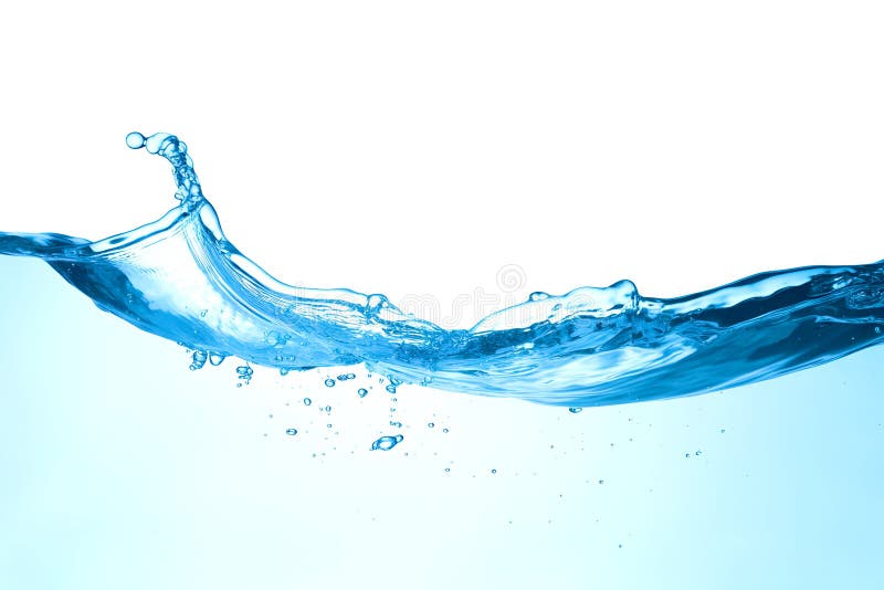 Dynamic Blue Water Splash in Motion Stock Illustration - Illustration ...