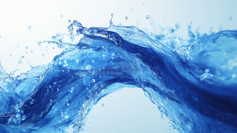 Dynamic Blue Water Splash Texture Background Stock Illustration ...