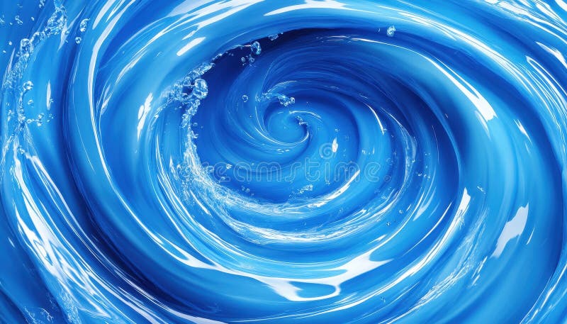 Dynamic Blue Water Swirl Creating a Captivating Whirlpool Effect in ...