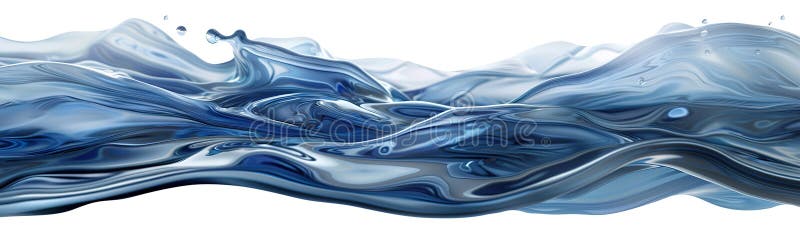 Dynamic Blue Water Wave in Motion, Perfect for Designs Related To ...