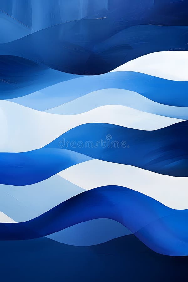 Dynamic Blue and White Wavy Pattern for a Stylish Look Stock Image ...