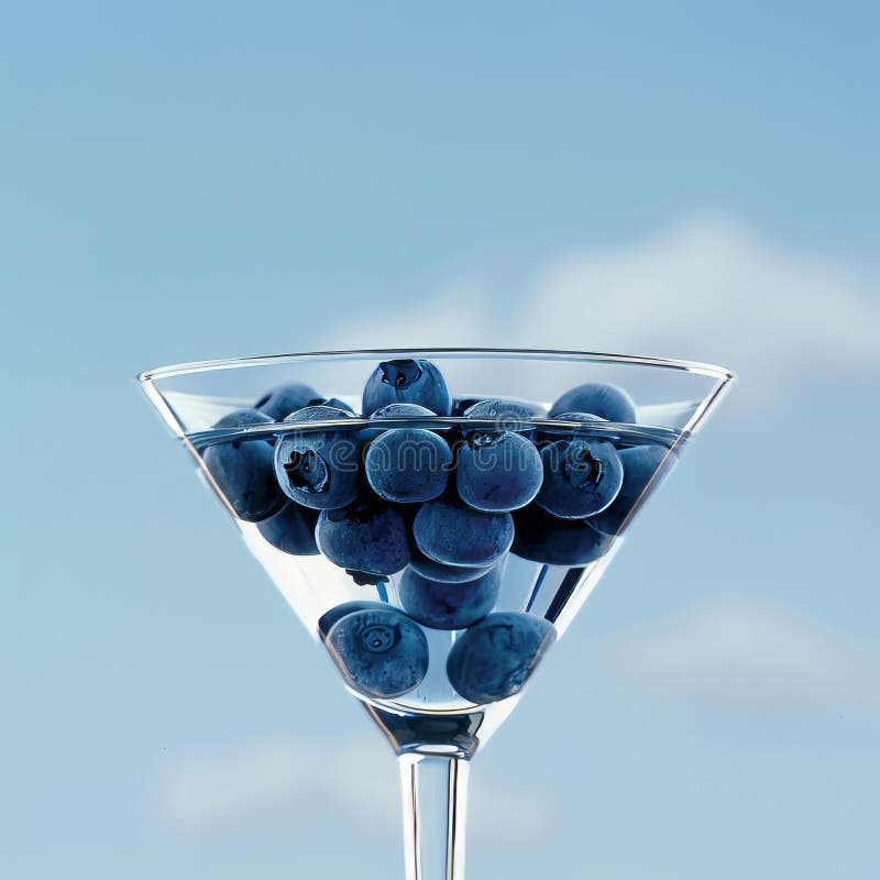 Dynamic Blueberry Vodka Ad on Sky Background with Bright Light for ...