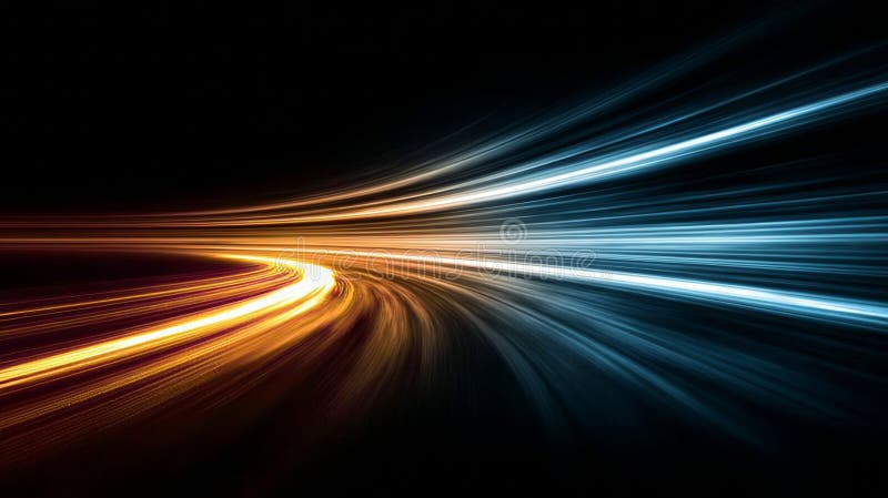 Dynamic Blur of Speeding Light Effect with High Tech Acceleration and ...