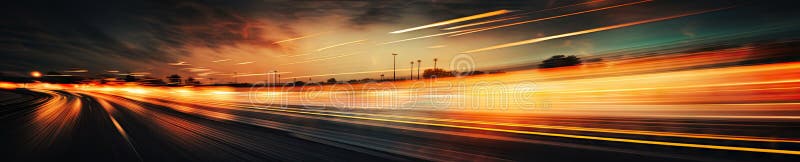 Dynamic Blurred Image of a Fast-paced Race Track. AI Generative Stock ...