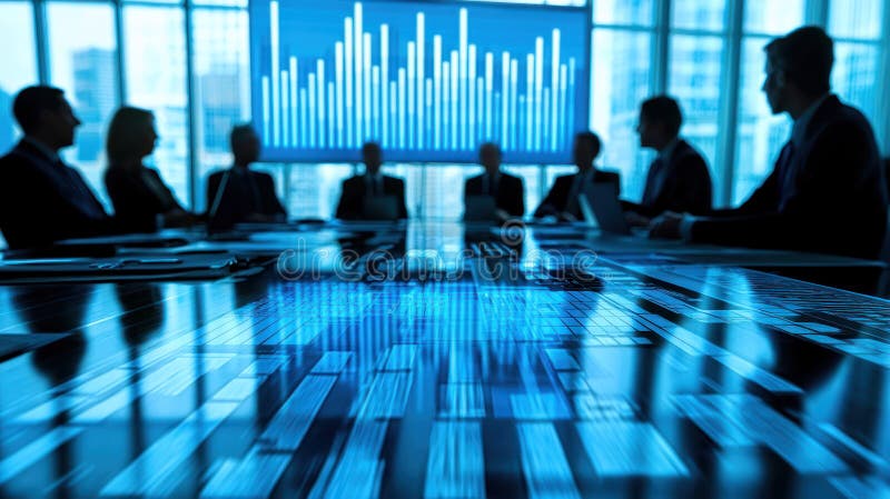 Dynamic Boardroom Meeting with Participants Engaged in Discussion ...