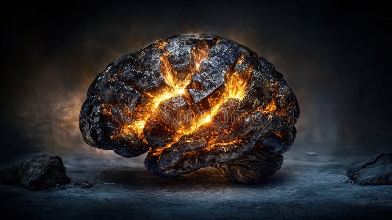 Dynamic Brain Visualization Abstract Art Digital World Futuristic ...