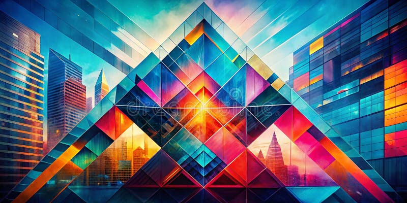 Dynamic Branding Design Bold Geometric Double Exposure for Modern ...