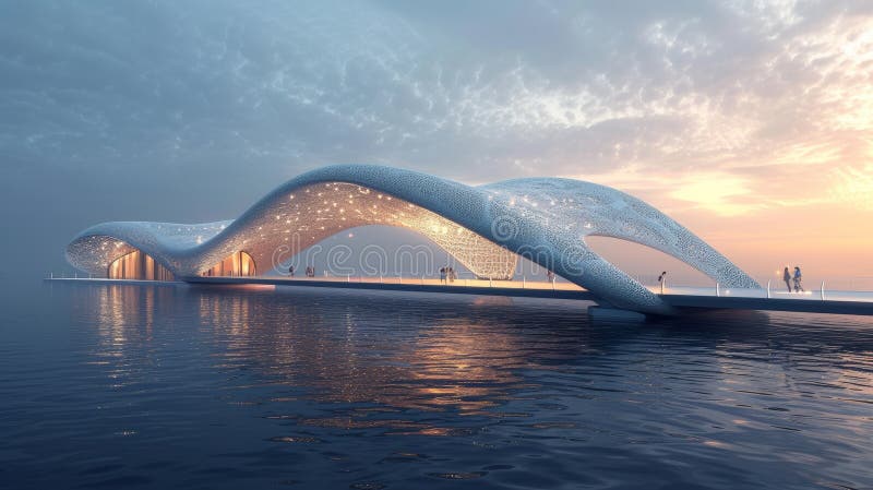 A Dynamic Bridge Structure, Suspended in Mid-air, Blending Engineering ...