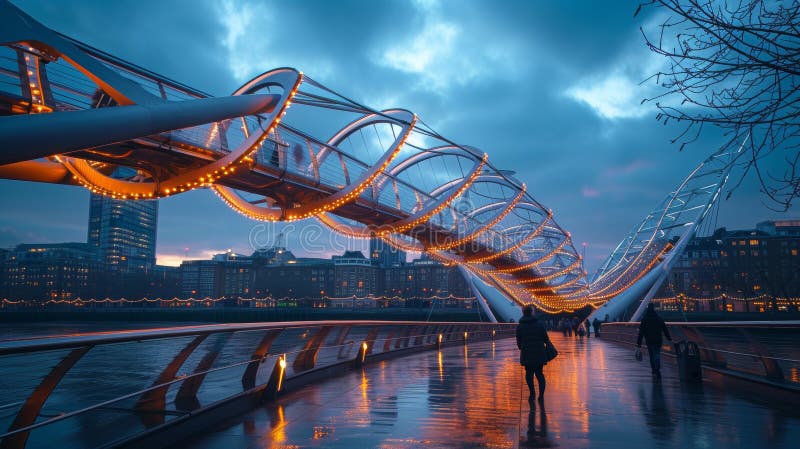 A Dynamic Bridge Structure, Suspended in Mid-air, Blending Engineering ...