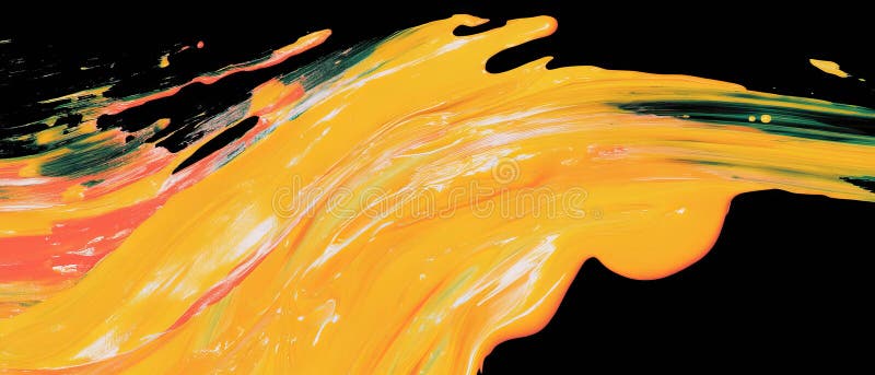 Dynamic Brushstroke Overlay with Vivid Colors and Dripping Paint ...