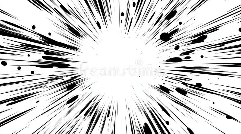 Dynamic Burst Effect Technique Used in Manga and Comics To Enhance ...