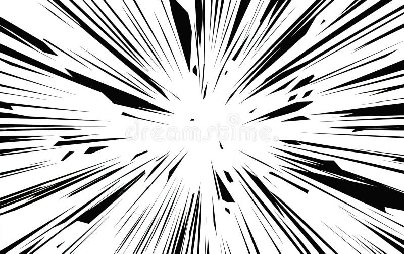Dynamic Burst of Energy Illustrated with Sharp Lines Radiating from the ...