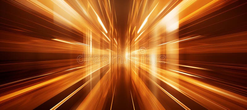 Dynamic Burst of Golden Light Creating an Abstract Visual Effect in a ...