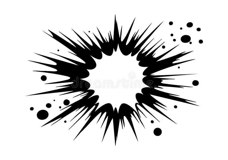 A Dynamic Burst Graphic Illustrating an Explosion Effect, Ideal for ...