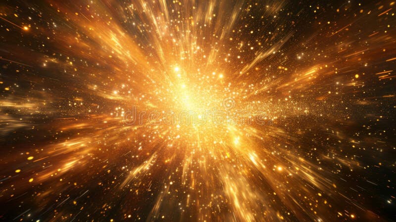 A Dynamic Burst of Particles Erupting from a Central Source and ...