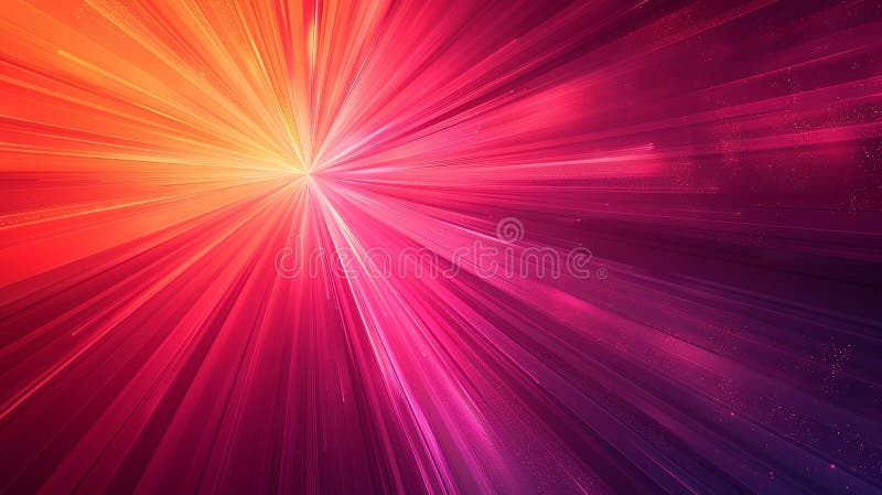 A Dynamic Burst of Vibrant Orange and Pink Rays Emanating from a Bright ...