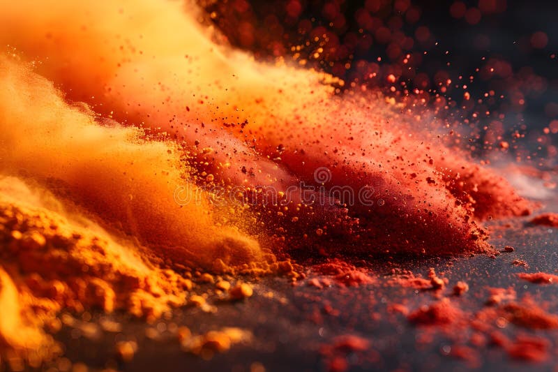 Vibrant Explosion of Colorful Powder in Motion for Creative Design ...