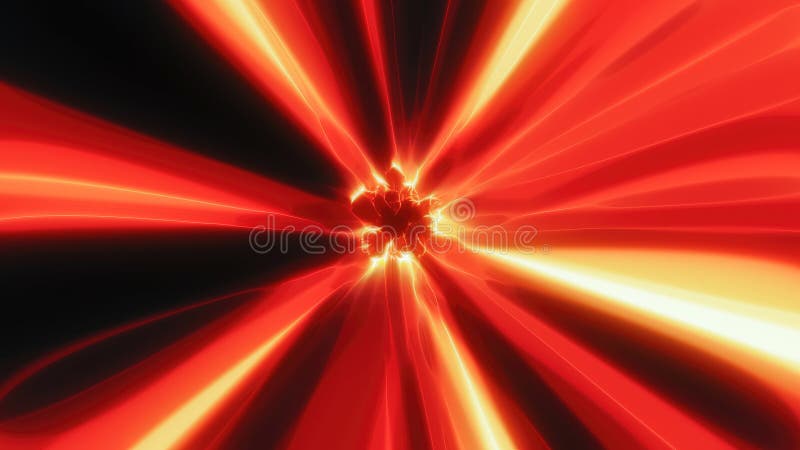 A Dynamic Burst of Vibrant Red and Yellow Light Rays Creating High ...