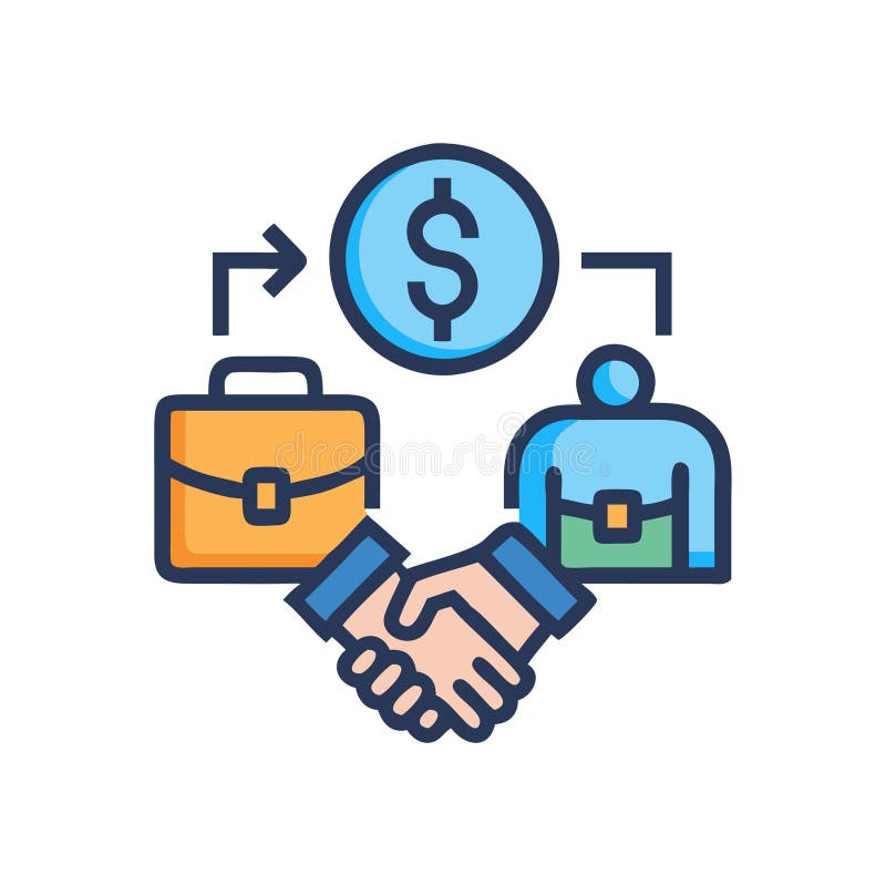 Dynamic Business Acquisition Icon Stock Vector - Illustration of ...
