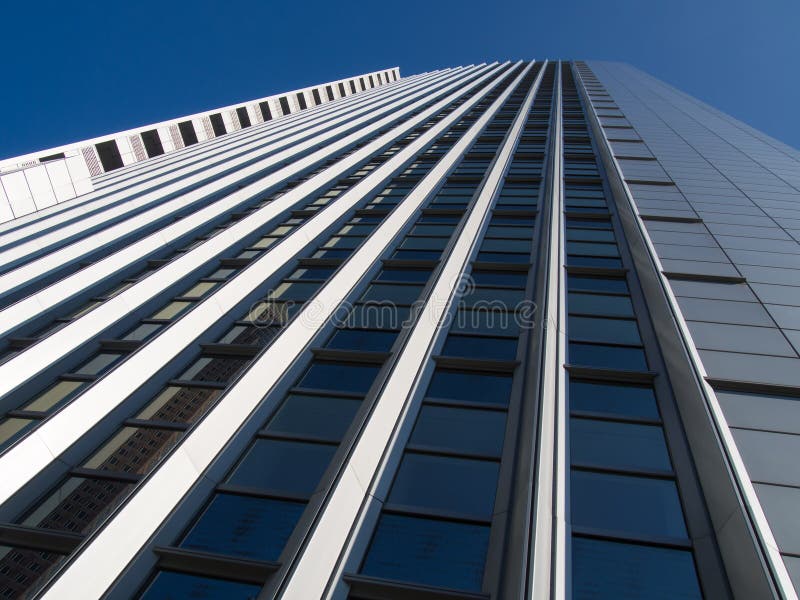 Dynamic Business Building in Frankfurt, Germany Stock Photo - Image of ...