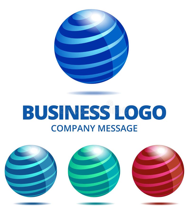 Business logo design 3D stock vector. Illustration of logos - 21774700