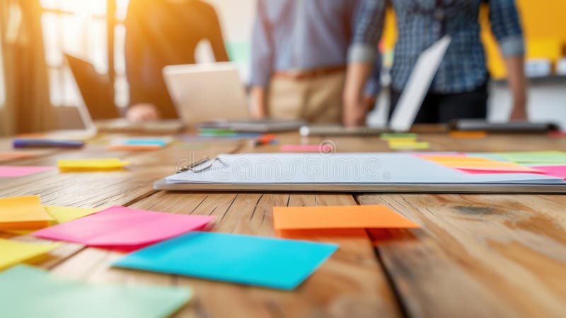 Dynamic Business Meeting Background with Blurred People in an Office ...