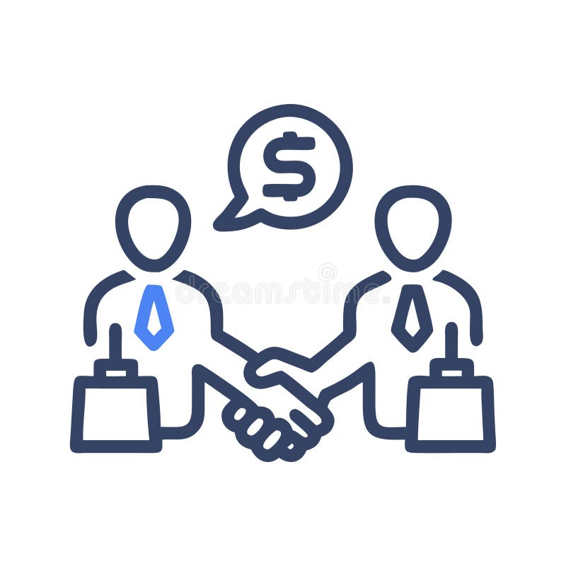 Dynamic Business Negotiation Skills Icon Stock Vector - Illustration of ...