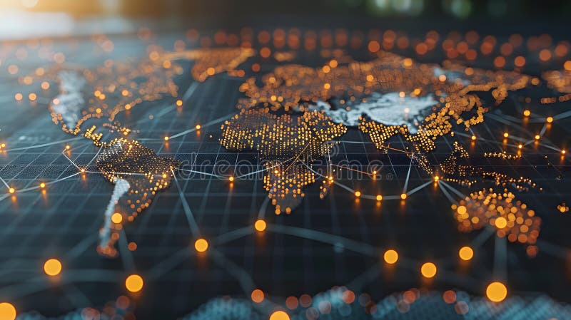 Dynamic Business Performance Chart with Global Connectivity and ...