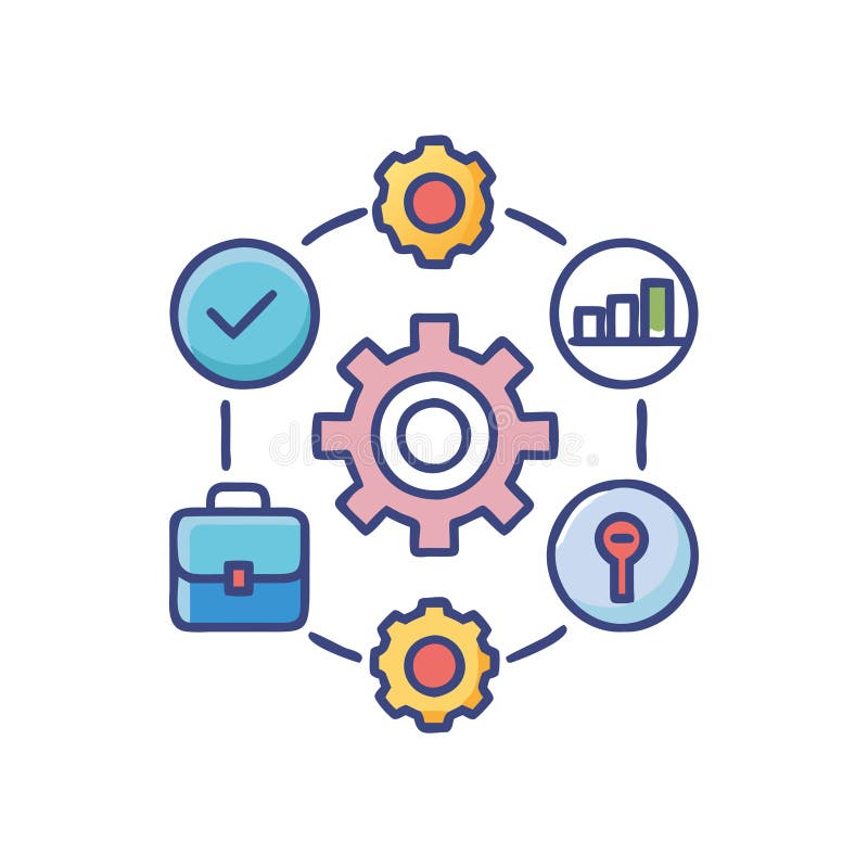 Dynamic Business Readiness Framework Icon Stock Vector - Illustration ...