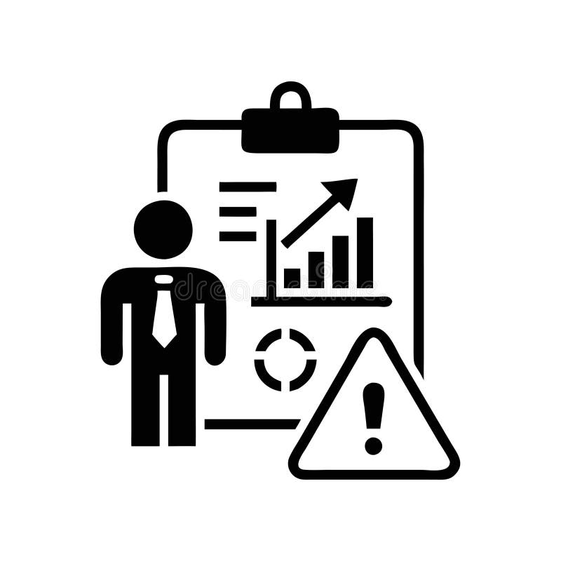 Dynamic Business Risk Assessment Icon Stock Vector - Illustration of ...