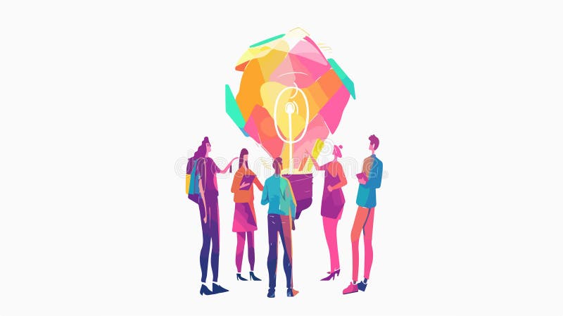 Dynamic Business Team Brainstorming Concept for Collaborative Success ...