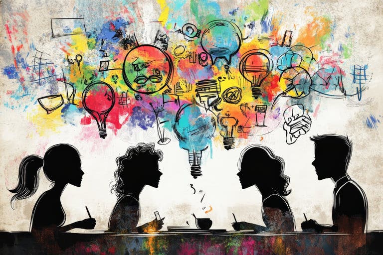 Dynamic Business Team Collaborating and Generating Ideas for Innovative ...