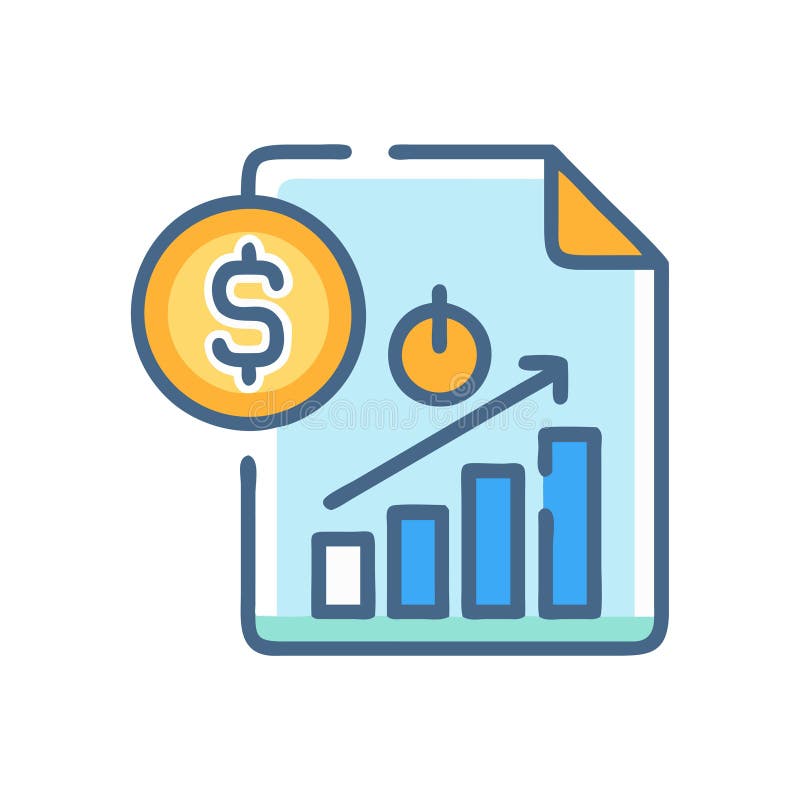 Dynamic Business Valuation Icon Stock Vector - Illustration of genius ...