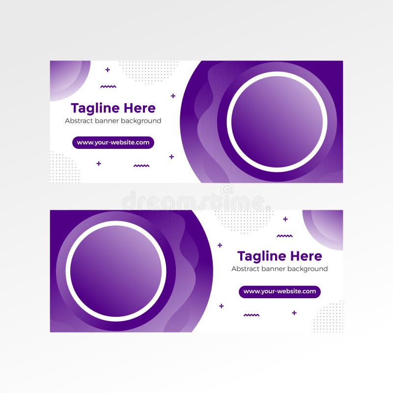 Dynamic Business Web Banner Gradient Background Stock Illustration ...