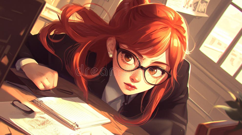 Dynamic Business Woman Innovates in a Modern Office Setting with a ...