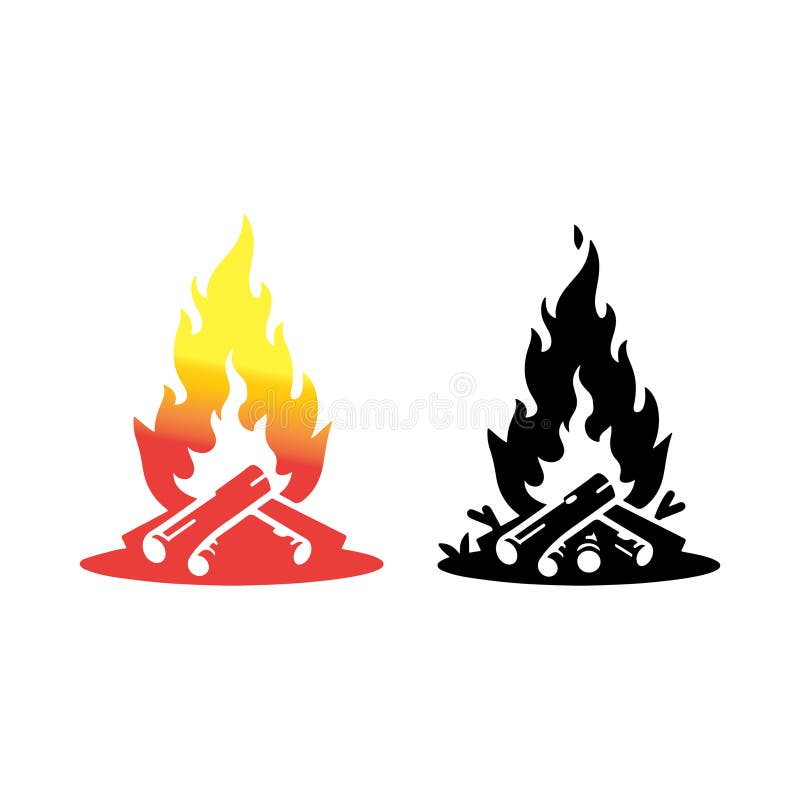 Dynamic Campfire Designs Colorful Gradient Flames Vs. Classic Black ...