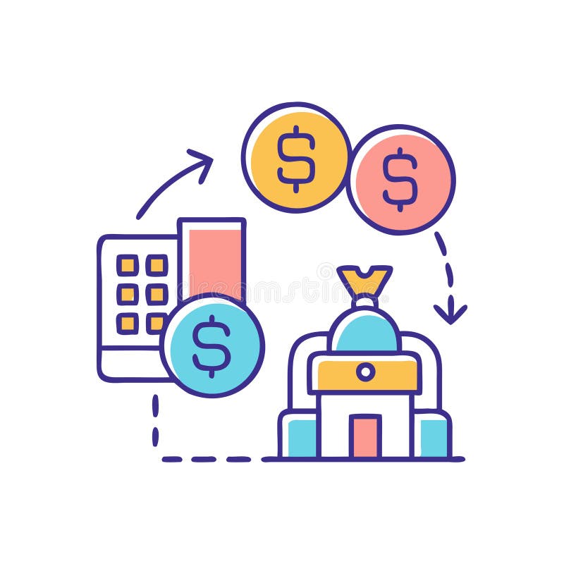 Dynamic Capital Gains Icon stock vector. Illustration of brainstorming ...