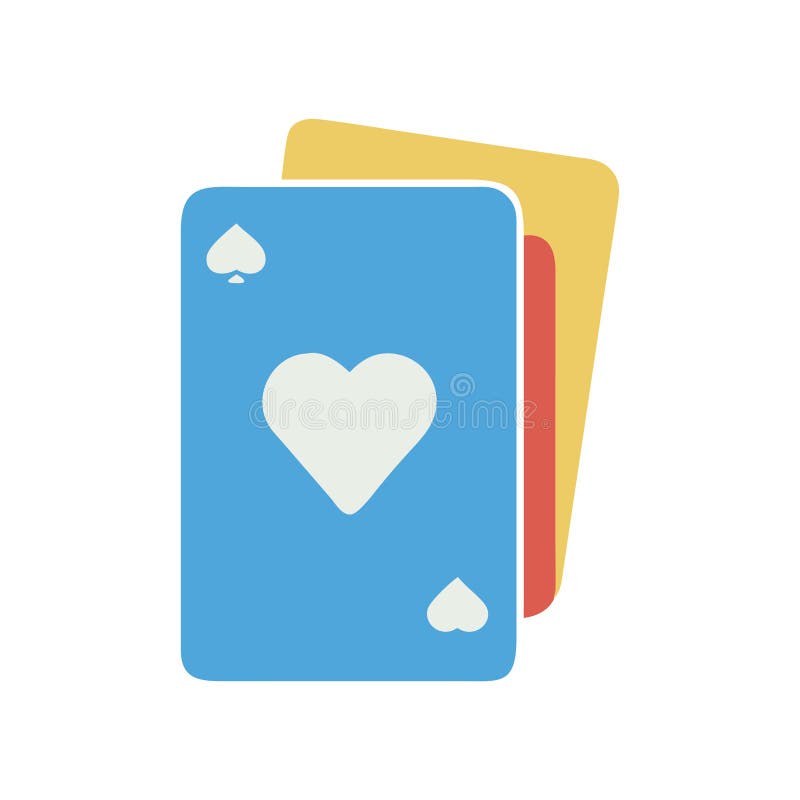 Dynamic Card Deck Icon for Games Stock Illustration - Illustration of ...