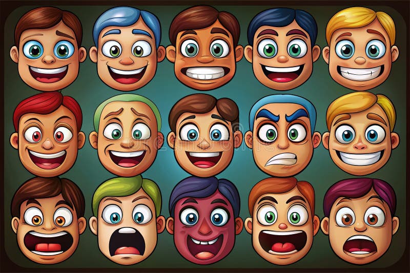 Dynamic Cartoon Faces a LowLight Collection of Expressive Characters ...