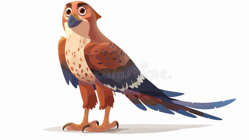 Dynamic Cartoon Hawk Animation Vector Illustration for Graphic Design ...