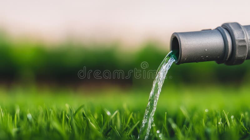 Dynamic Cascade, Clear Water Flowing from a Spout, Creating Refreshing ...