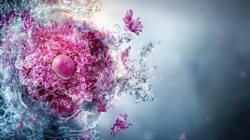 Dynamic Cellular Process Illustrating Cancer Cell Interaction in ...