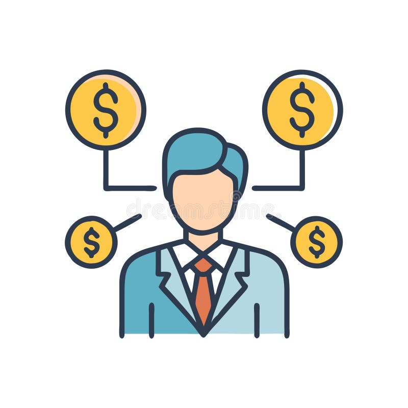 Dynamic CFO Icon stock vector. Illustration of currency - 352797144