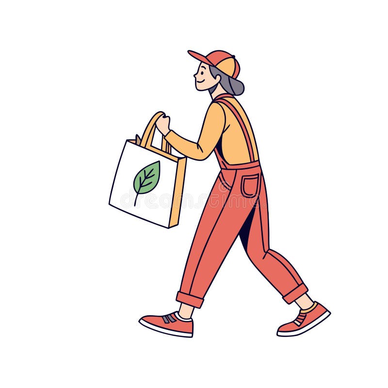 Dynamic Cartoon Eco-Friendly Designer Character Stock Vector ...