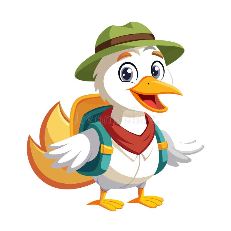 Dynamic Go-Go the Adventurous Goose Character Stock Vector ...