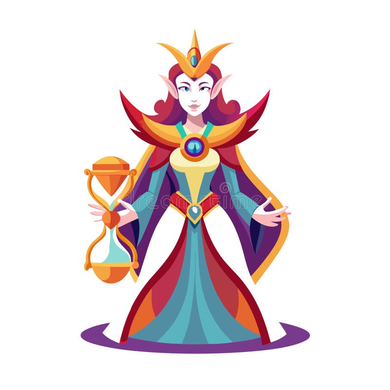 Dynamic Guardian of Time Character Stock Vector - Illustration of ...